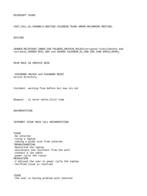 Mock Call Pdf