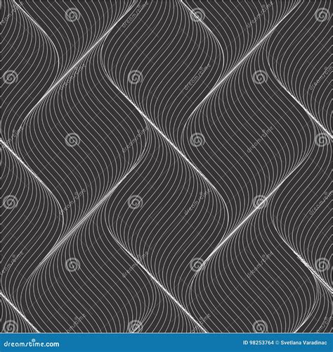 Abstract Vector Monochromatic Pattern Or Texture Stock Vector