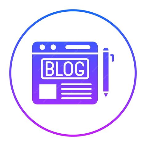 Premium Vector Blogging Vector Illustration