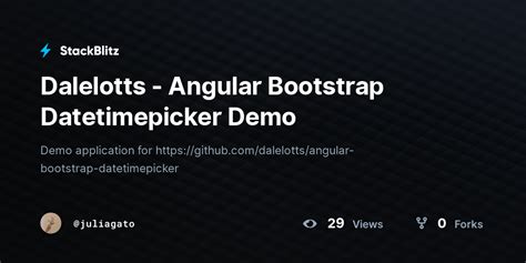 Dalelotts Angular Bootstrap Datetimepicker Demo StackBlitz