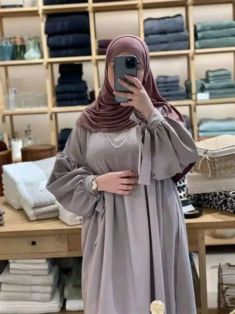 بيج فستان فضفاض محتشم صنع عن حب جودة عالية من توب و تفصيل وخياطة In