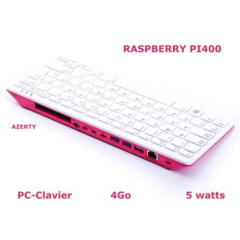 Rpi 400 Ordinateur Clavier Fanless Compact Et Polyvalent
