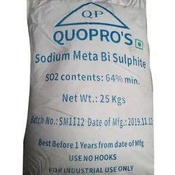 Sodium Metabisulfite Powder For Anti Oxidant 25 Kg Bag At Rs 55 Kg In New Delhi