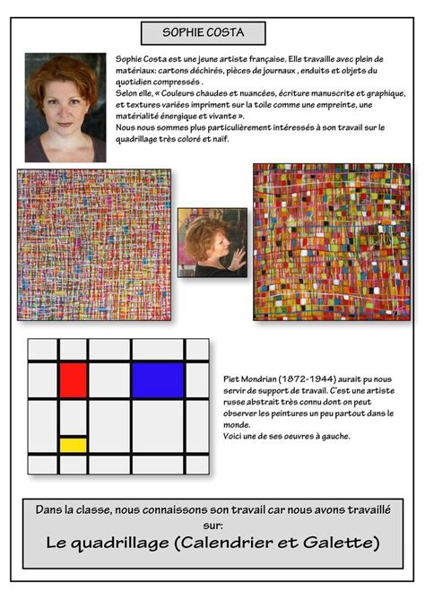 An Advertisement With Pictures And Text On It For Some Sort Of Art Project In France