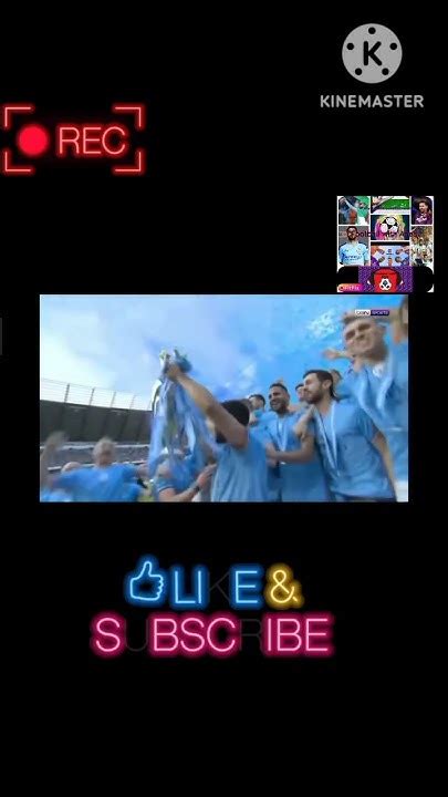 مراسم تتويج مانشستر سيتي بلقب دوري إنجليزي الممتاز Youtube