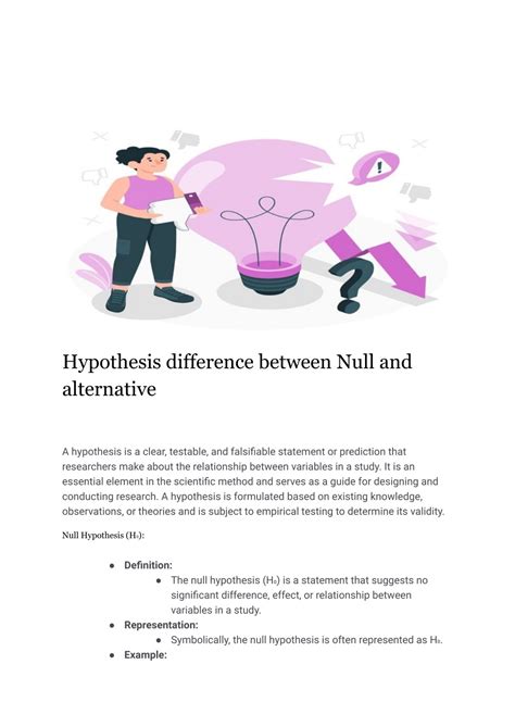 Ppt Hypothesis Difference Between Null And Alternativepdf Powerpoint