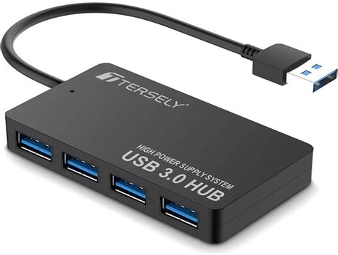 Plugable In USB Splitter With Dual USB Ports Compatible With Windows Linux MacOS