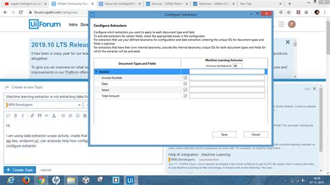 Machine Learning Extractor Help UiPath Community Forum