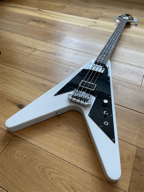 Fs Gibson Flying V Bass White 2012 Basses For Sale Basschat