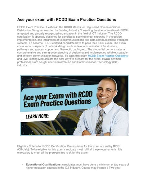 PPT Ace Your Exam With RCDD Exam Practice Questions PowerPoint Presentation ID 12243894