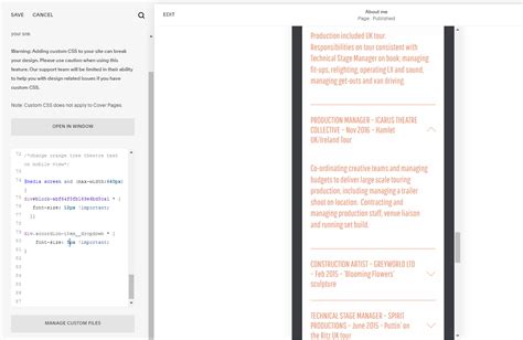 Changing Accordion Description Font Style Customize With Code