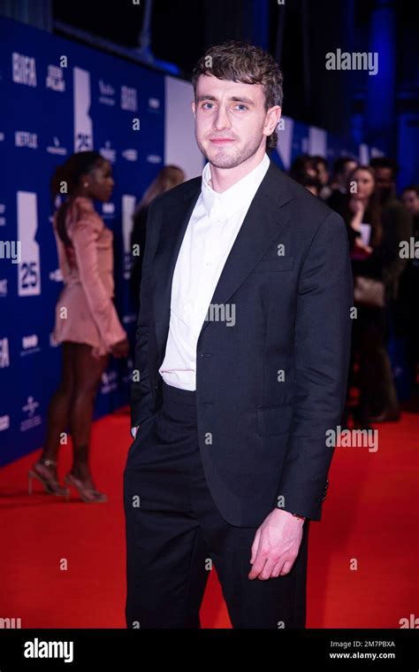 Paul Mescal Poses For Photographers Upon Arrival For The British