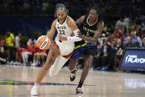 Las Vegas Aces Sweep Dallas Wings 64 61 Return To Wnba Finals