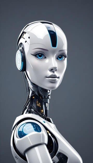Premium Ai Image A Robot Girl With A Head And Head That Saysim A Robot