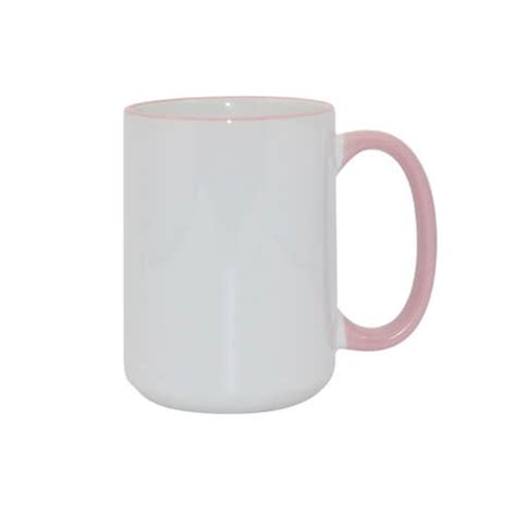 Taza Max A Ml Con Asa Rosa Con Caja Kar Sublimaci N Transferencia T Rmica Rosado Tazas