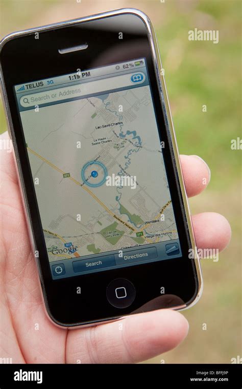 Iphone Gps Map Hi Res Stock Photography And Images Alamy