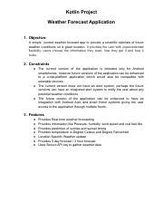 Advanced Software Paradigms Kotlin Project Pdf Kotlin Project Weather Forecast Application