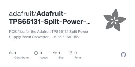 Github Adafruit Adafruit Tps65131 Split Power Supply Pcb Pcb Files