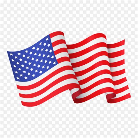 Waving American Flag On Transparent Background PNG Similar PNG