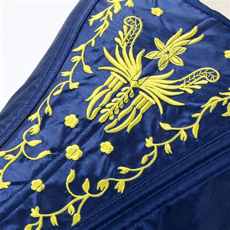 Victoria Gothic Steel Bone Brocade Embroidery Shoulder Strap Tank