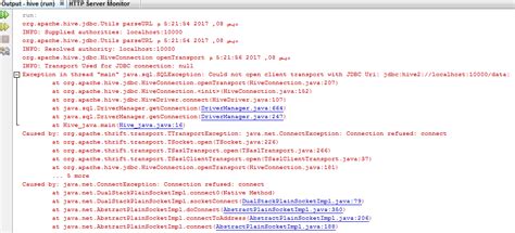 Hadoop I Can T Connect Java With Hive Stack Overflow