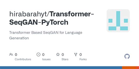 Github Hirabarahyttransformer Seqgan Pytorch Transformer Based Seqgan For Language Generation