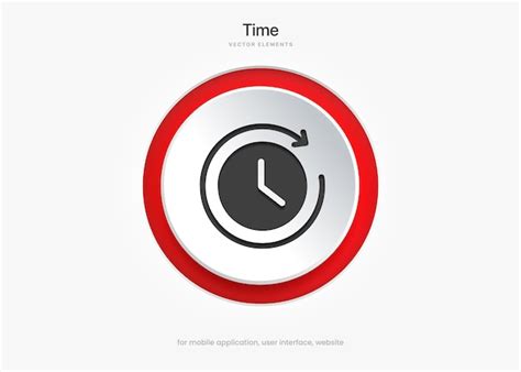 Premium Vector D Time And Clock Icon For Date Time Era Duration