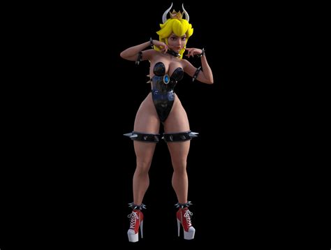 Stl File Bowsette Fan Art・3d Printer Design To Download・cults