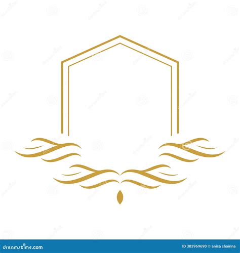 Wedding Curve Complex Ornament Collection Stock Vector Illustration