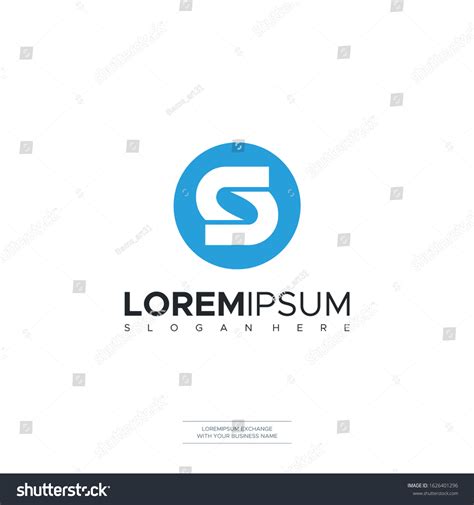 S Letter Ss Logo Design Template Stock Vector Royalty Free 1626401296