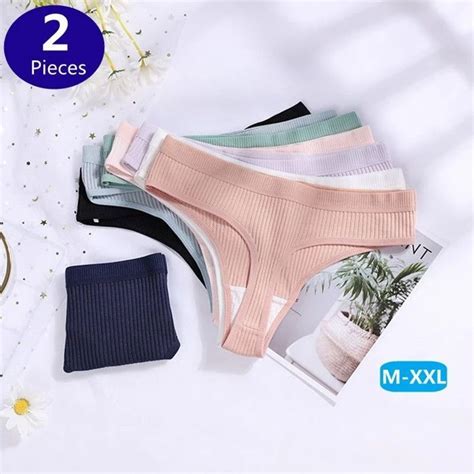 Culotte String En Coton Pour Femme Sous Vêtement Sexy Taille Basse