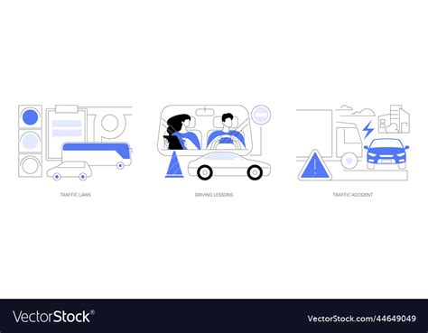 Driving License Abstract Concept Royalty Free Vector Image