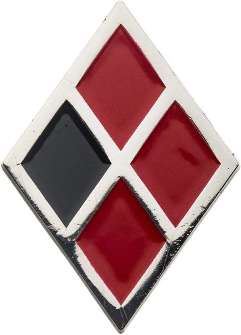 Dc Comics Birds Of Prey Harley Quinn Diamond Logo Enamel Collector Pin