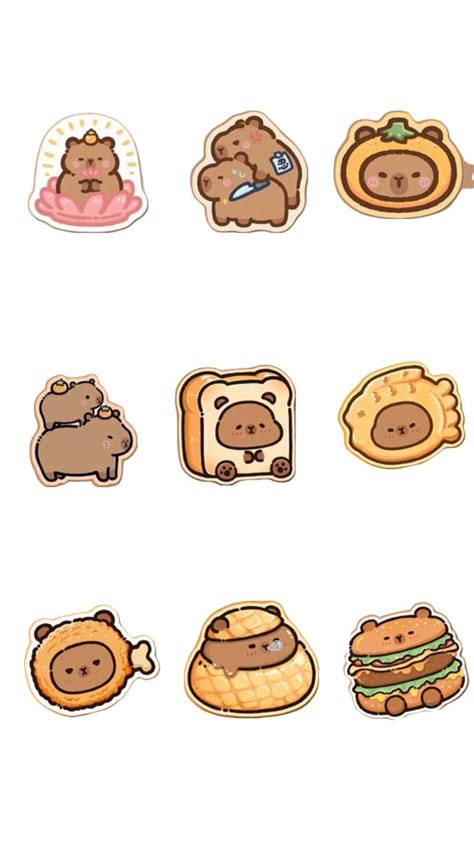 Cute Capybara Stickers