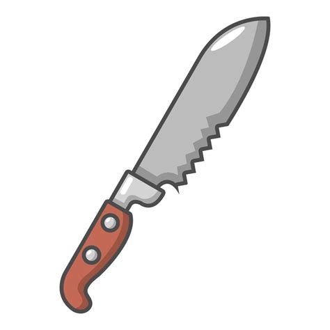 Icono De Cuchillo Ilustración De Dibujos Animados De Icono De Vector De
