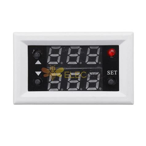 Elecbee 5pcs Mini 12v 20a Digital Led Dual Display Timer Relay Module With Case Timing Delay Cycle
