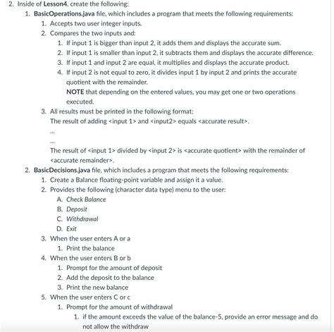 Solved Inside Of Lesson4 Create The Following 1 Chegg