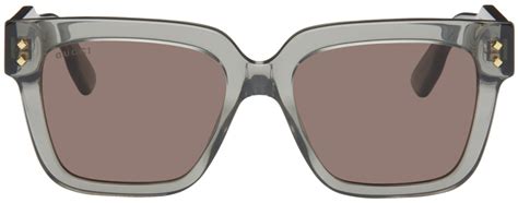 Gucci Gray Square Sunglasses Gucci