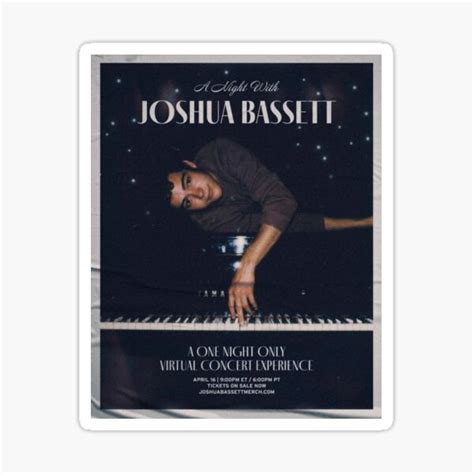 Joshua Bassett Ep Limited Edition Concert Sticker By Eliserojales
