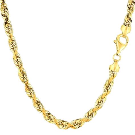 14k Solid Yellow Or White Gold 31mm Alternate Classic Mens Figaro