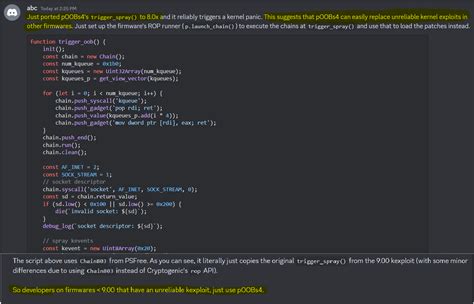 PS4 L exploit kernel 9 00 de la PS4 porté vers les firmware 8 xx