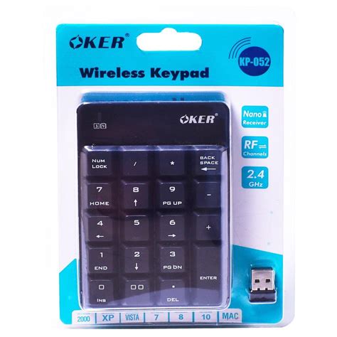 Kp052 Wirless Keypad 19 Keys Oker Shopee Thailand