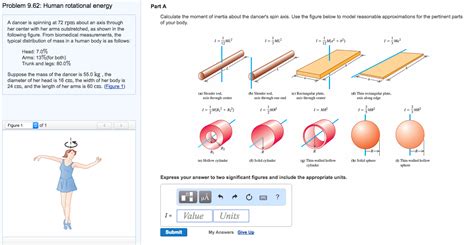 solved problem 9 62 human rotational energy part a