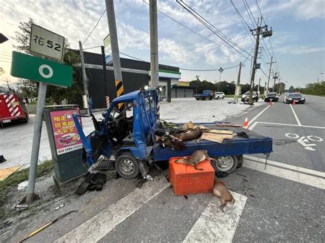 花蓮小貨車自撞電桿釀2死2傷 徒留滿車獵槍與5隻獵物 頭條焦點 Nownews今日新聞