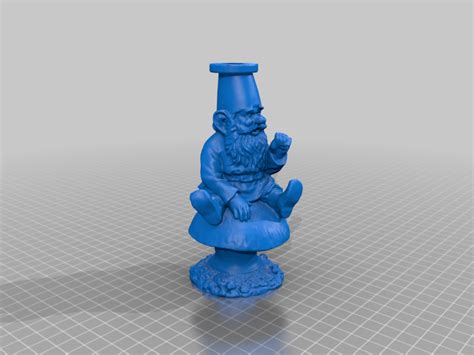 Gerome The Smoking Gnome Incense BurnerFree STL File For Cults
