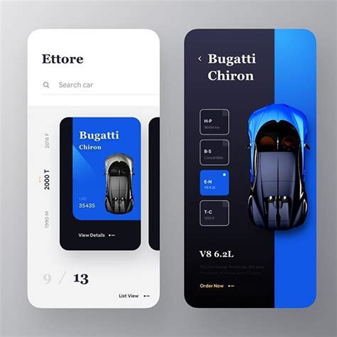 Bugatti Chiron Brochure On Mobile Device