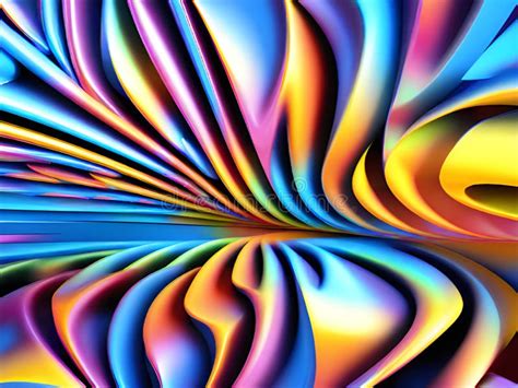 Colorful Abstract Background 3d Rendering Ai Generated Stock