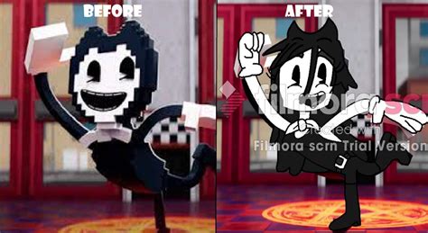 Fazbear And Friends Bendy Before Vs After By Princessmichelle431 On