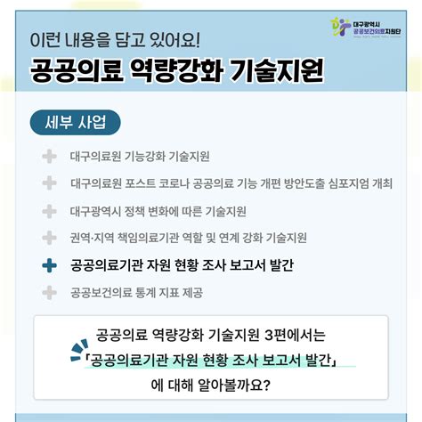대구광역시 공공보건의료지원단