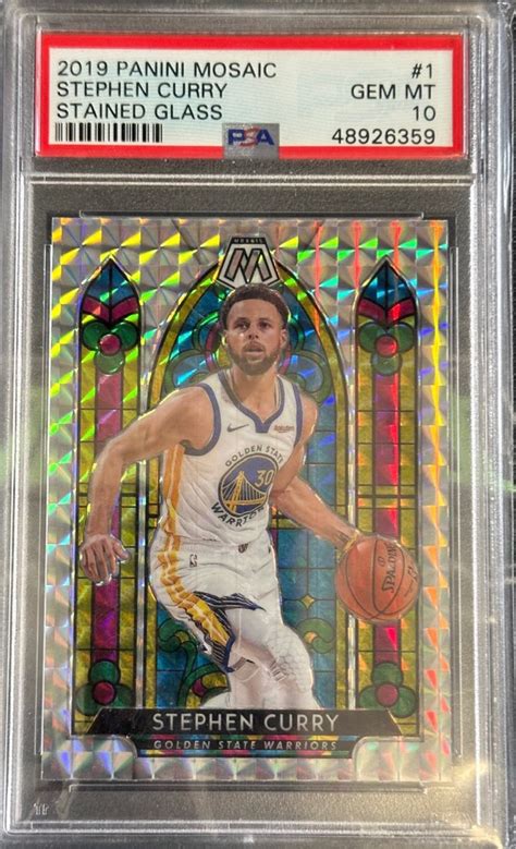 NBA Panini Stephen Curry Mosaic Stain Glass SSP PSA 興趣及遊戲 玩具 遊戲類 Carousell